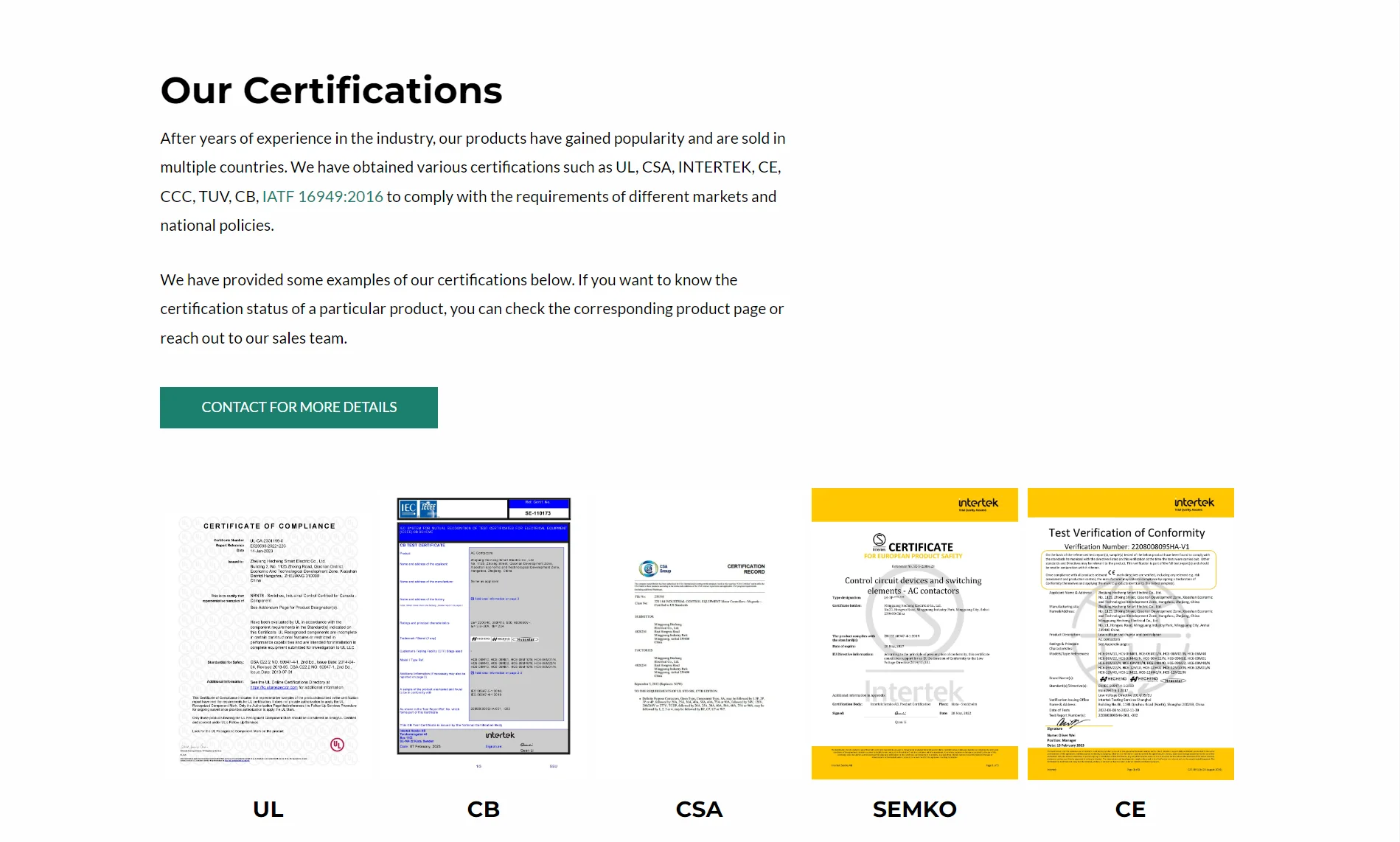 Ce/ccc/cb Certified Ac Iec Contactor,Magnetic Contactor 12a,690v,Auxiliary Contact 1no/nc,Main ...