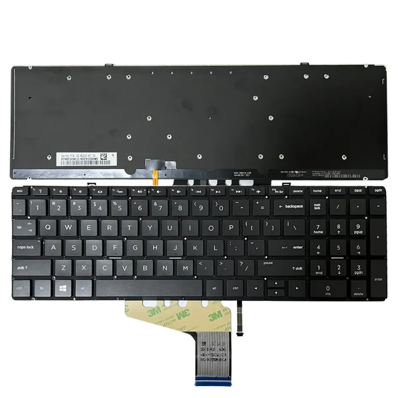 New Black Laptop Internal Keyboard for HP Spectre X360 15-CH 15T ...