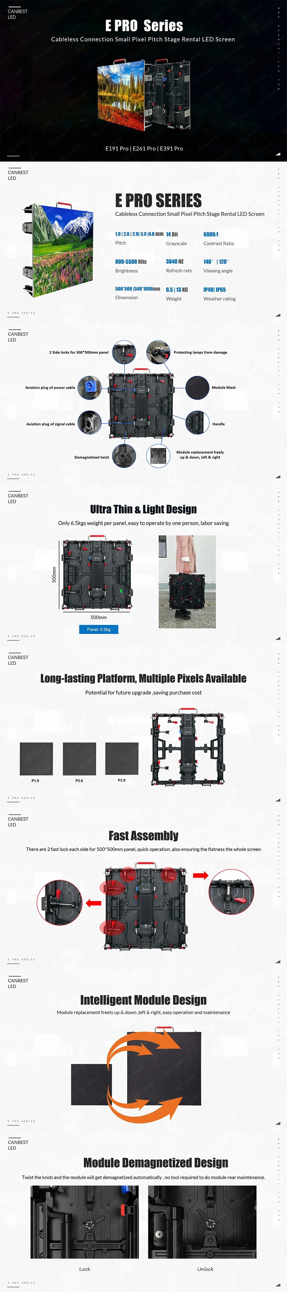 Indoor P1.9 1.9mm P2.6 2.6mm Vfx Film Studio Led Video Wall Panel For ...