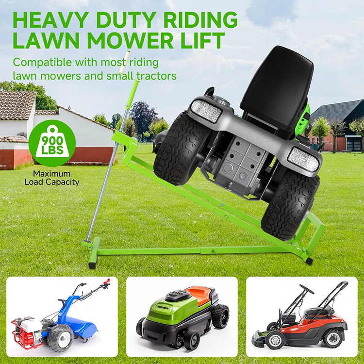 JH-Mech Garden Tractor Jack Ramp Manual Lift Hot Sale Safety Easy Use ...