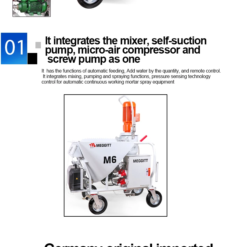 Yg High Quality Manufacturer Automatic Plaster Spraying Machine Gypsum ...