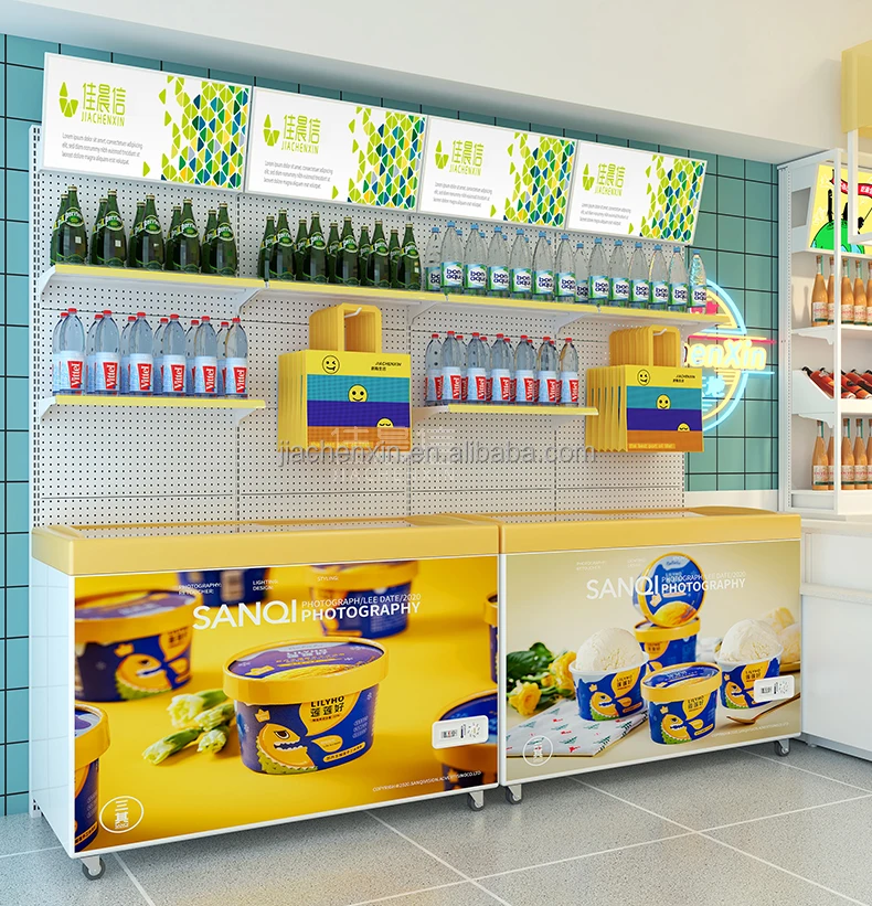 Wall Refrigerators Gondola Shelving Supermarket Fridge Display Racks ...