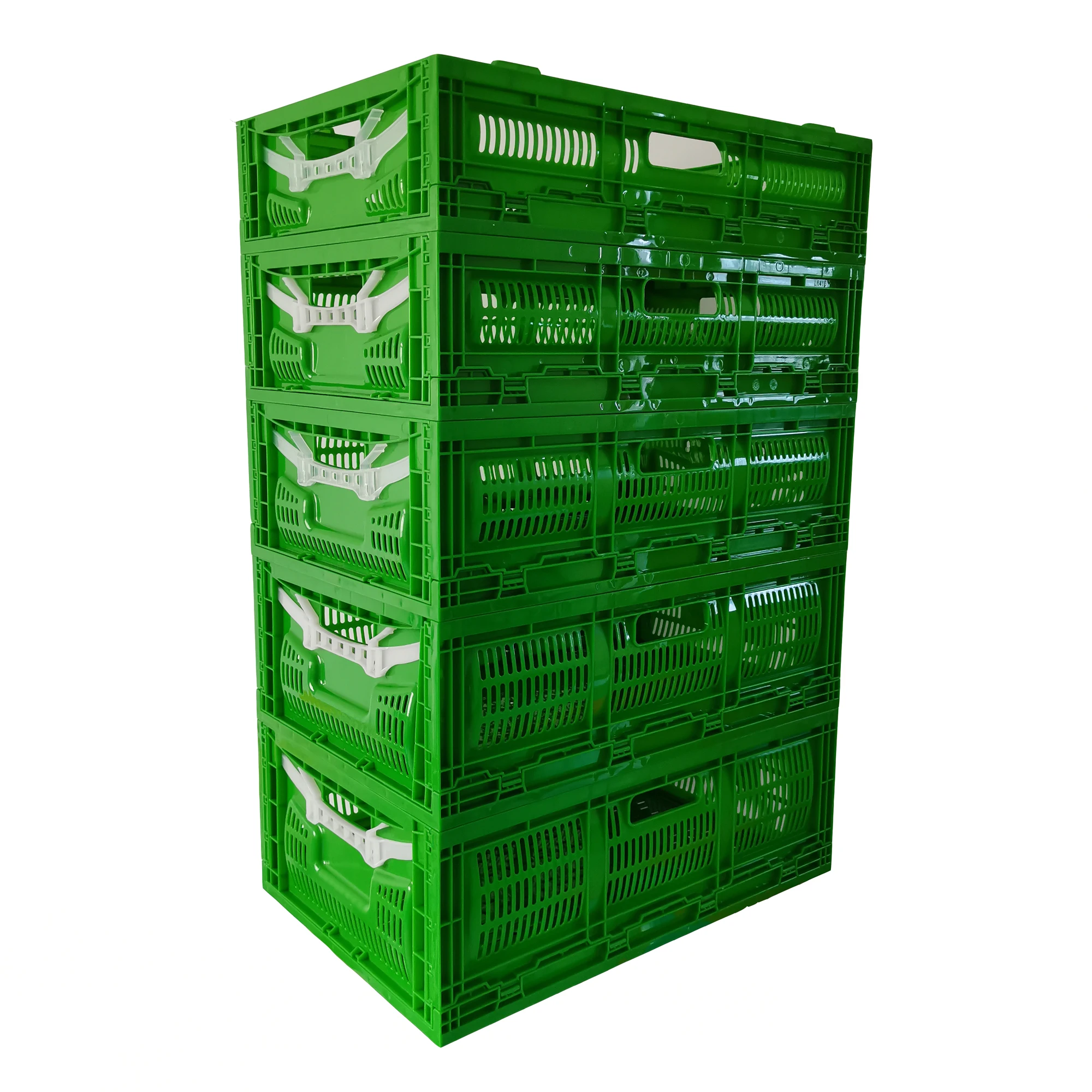 Recyclable Folding Collapsible Plastic Mesh Crates Transport Storage ...