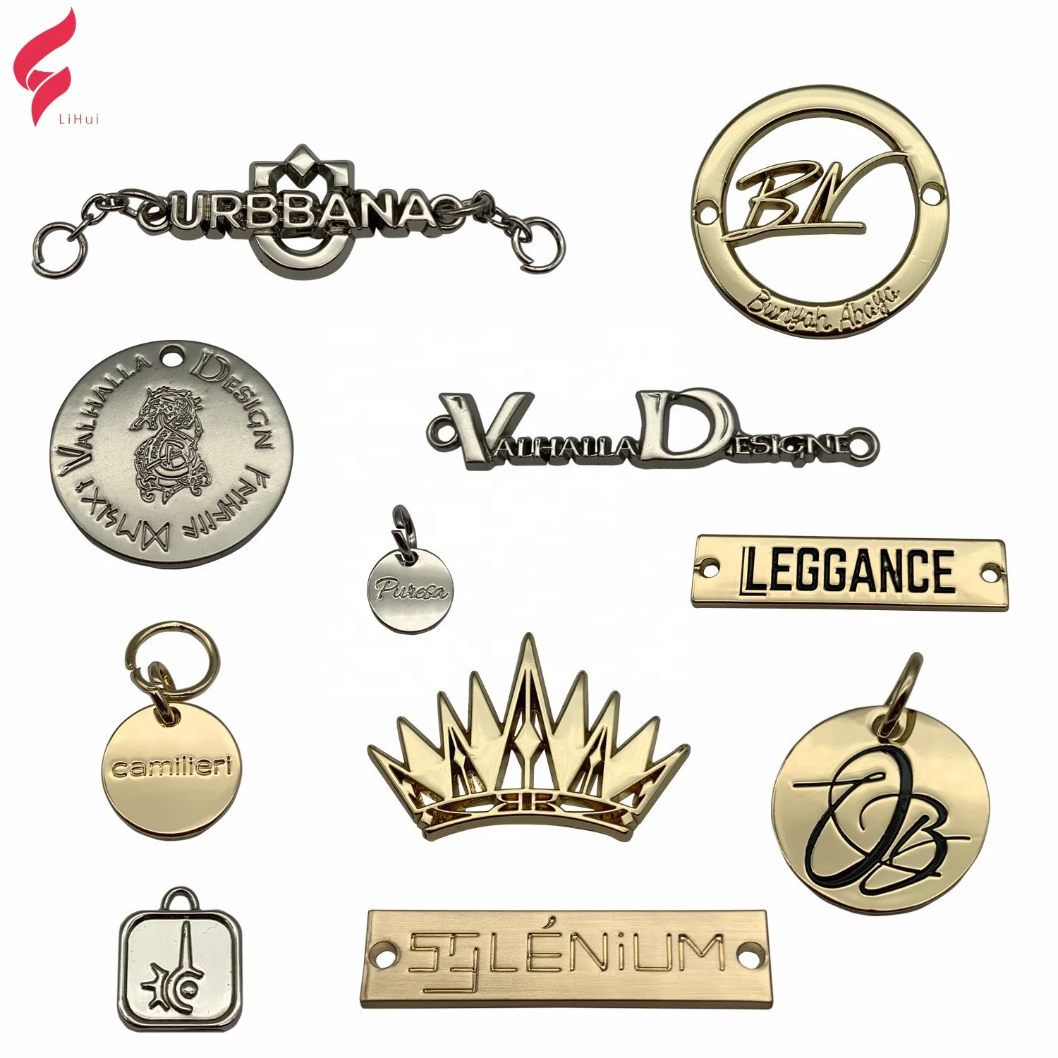 Custom Small Metal Plates - Brand Logo Pendant Jewelry Tags