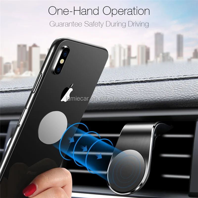 Universal L Shape Magnet Air Vent Clip Stand Phone Holder - Buy Magnet ...
