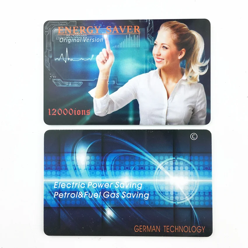 Customized 20000 Negative Ions Terahertz Electric Power Energy Saving Card