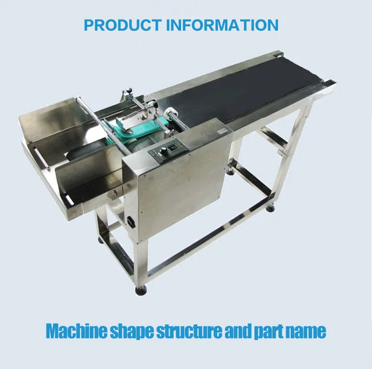 Inkjet Printer Automatic Friction Conveyor Paper Numbering Cardboard ...