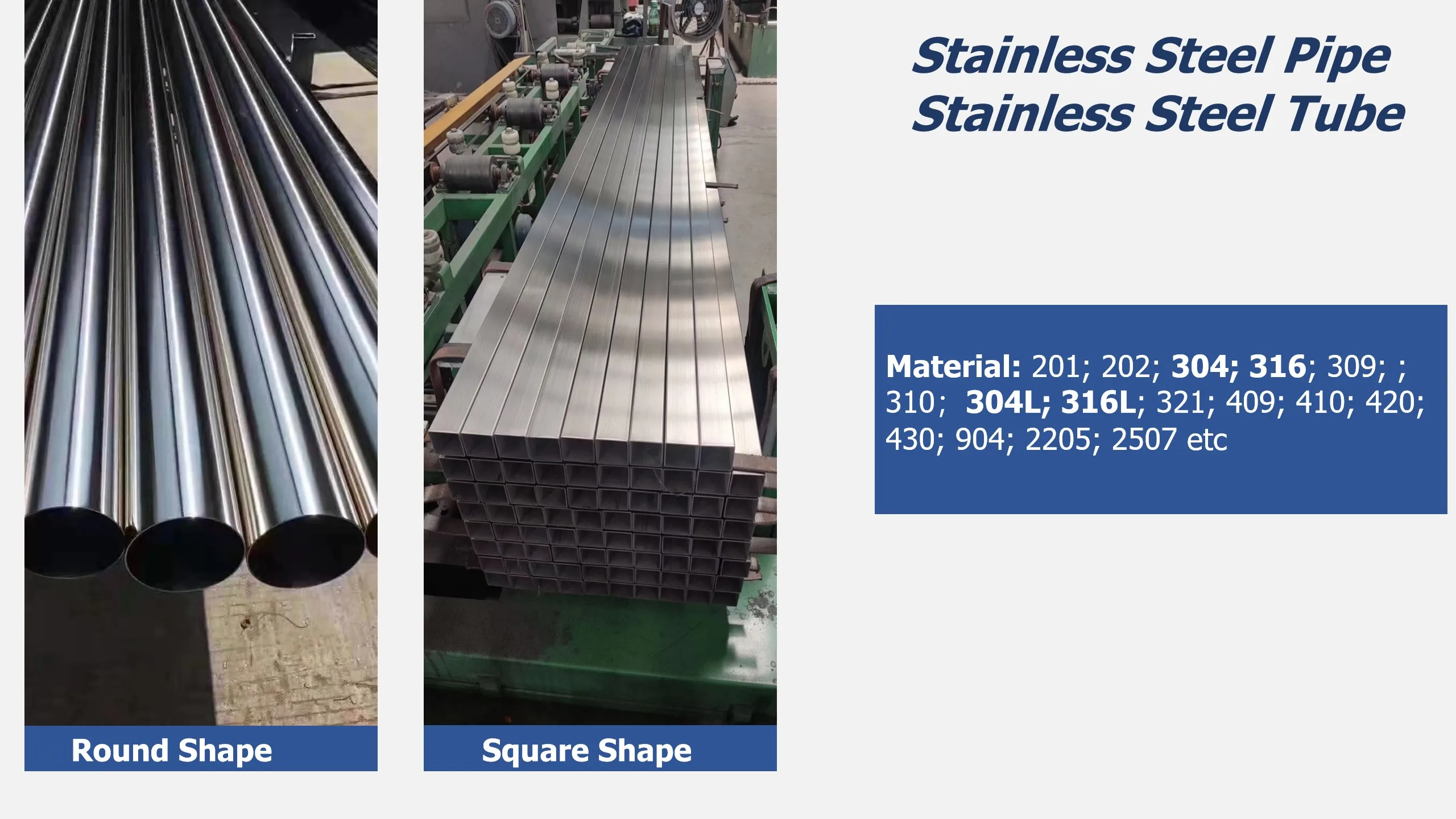 304 316 Stainless Steel Tube Industrial Pipe Astm A312 Aisi 304l 316l Stainless Steel Pipe - Buy ...