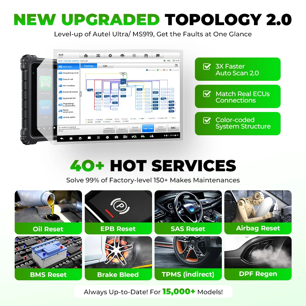 Autel Maxisys Ultra Ev Diagnostic Tool Ecu Programming With Sdk Combination Connectivity ...