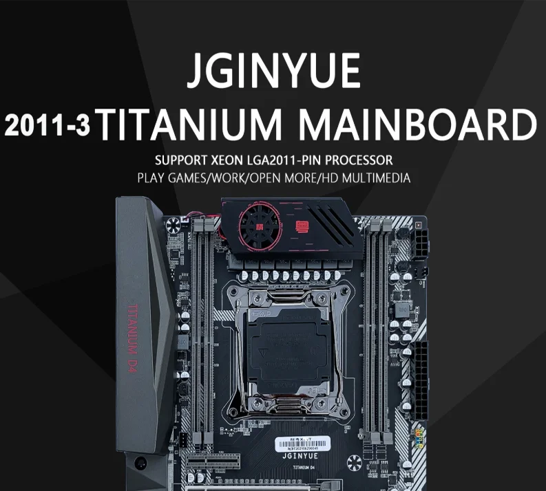 JGINYUE X99 TI D3 PLUS/X99 TI D4 PLUS Motherboard - Intel CPU Support