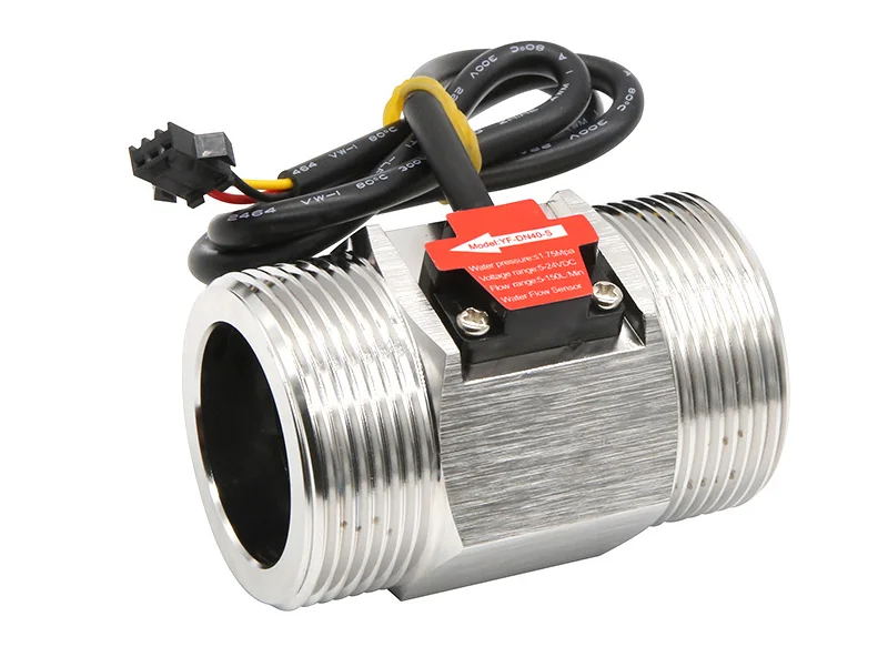 New Hall Effect Sensor Yf-dn40-s Water Diesel Stainless Steel Water ...