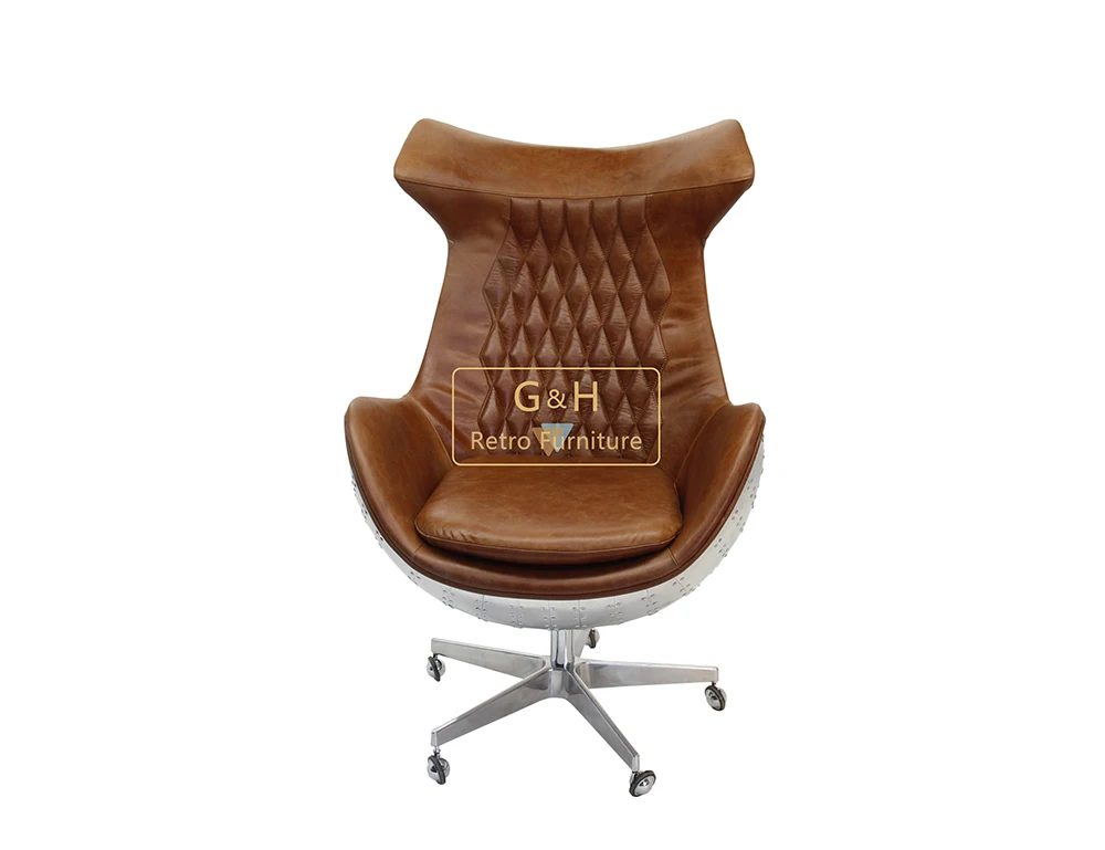 Aviator Egg Variant Office Chair - Vintage & Genuinely Comfortable