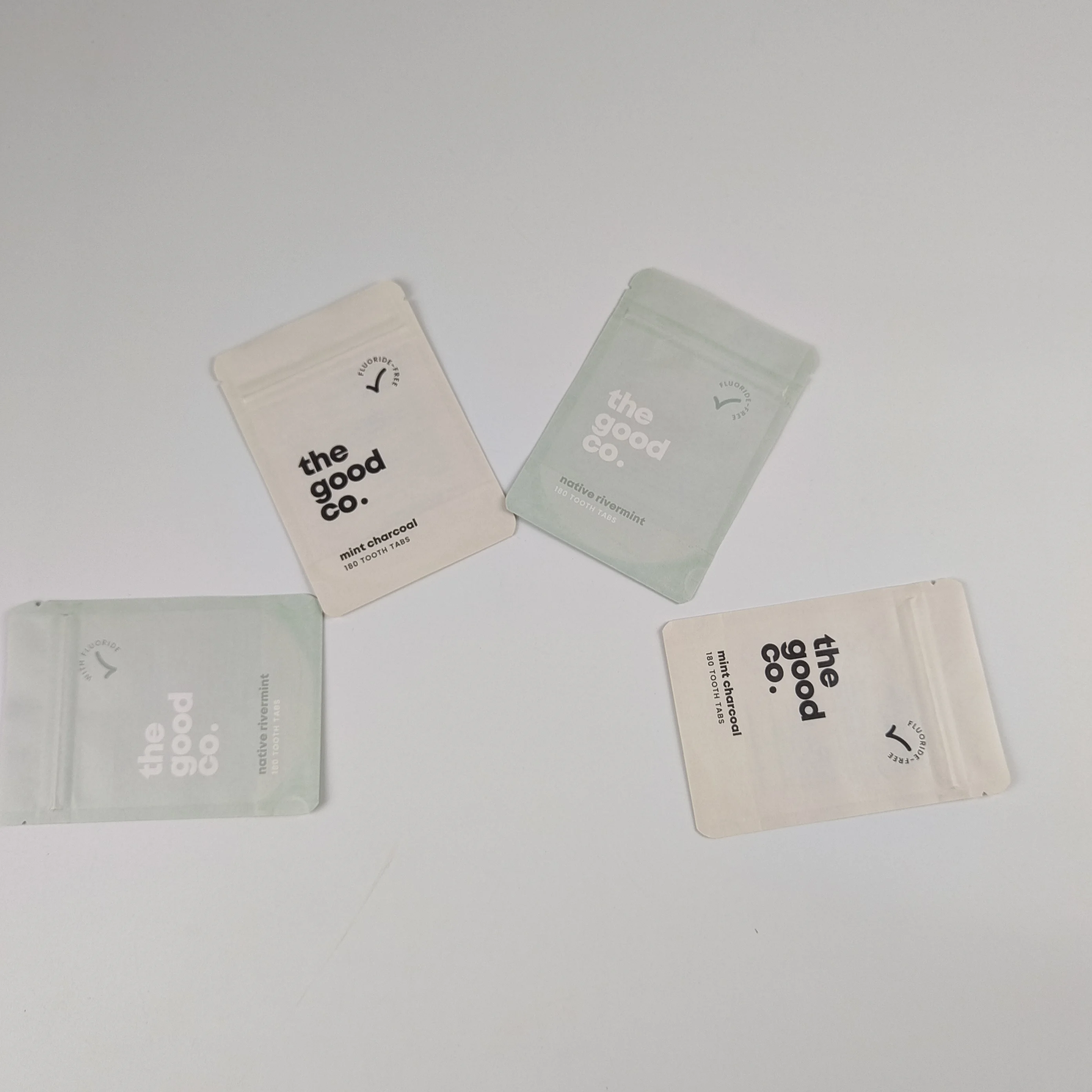 Biodegradable White Kraft Paper Bag Sample Sachet Pack With Zip Lock ...