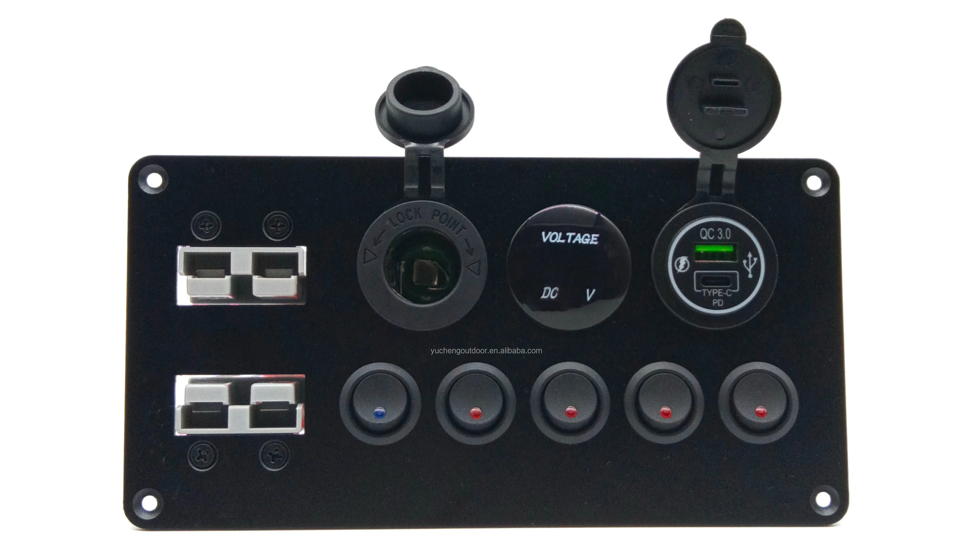 Auto Electronics Battery Power System Control Distribution Box 3 Cig ...