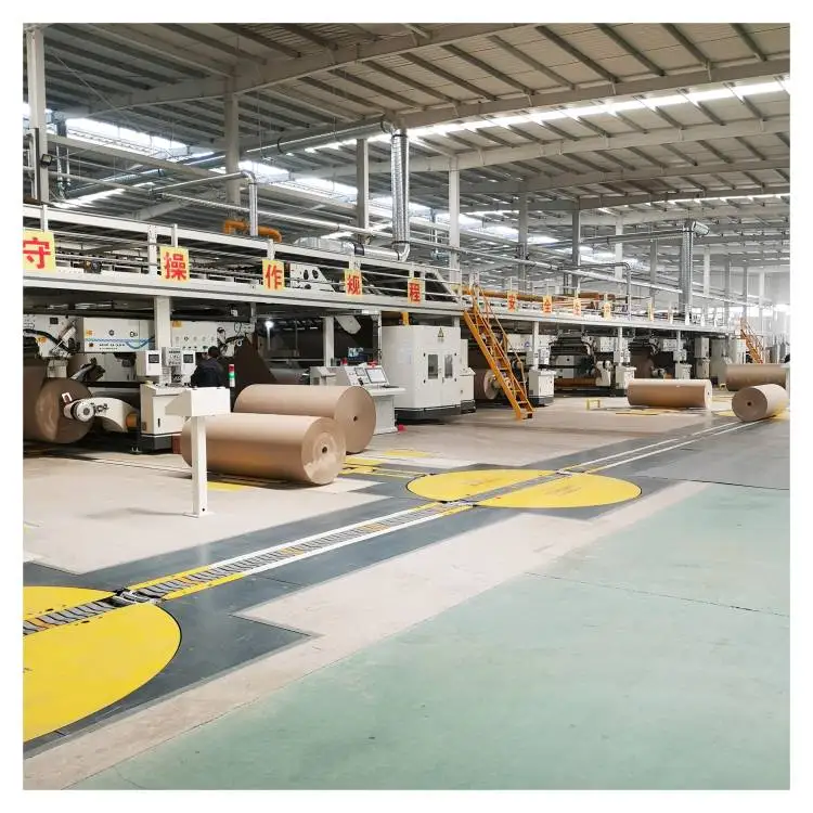 Single Facer Corrugated Cardboard Production Line Corrugated Cardboard ...