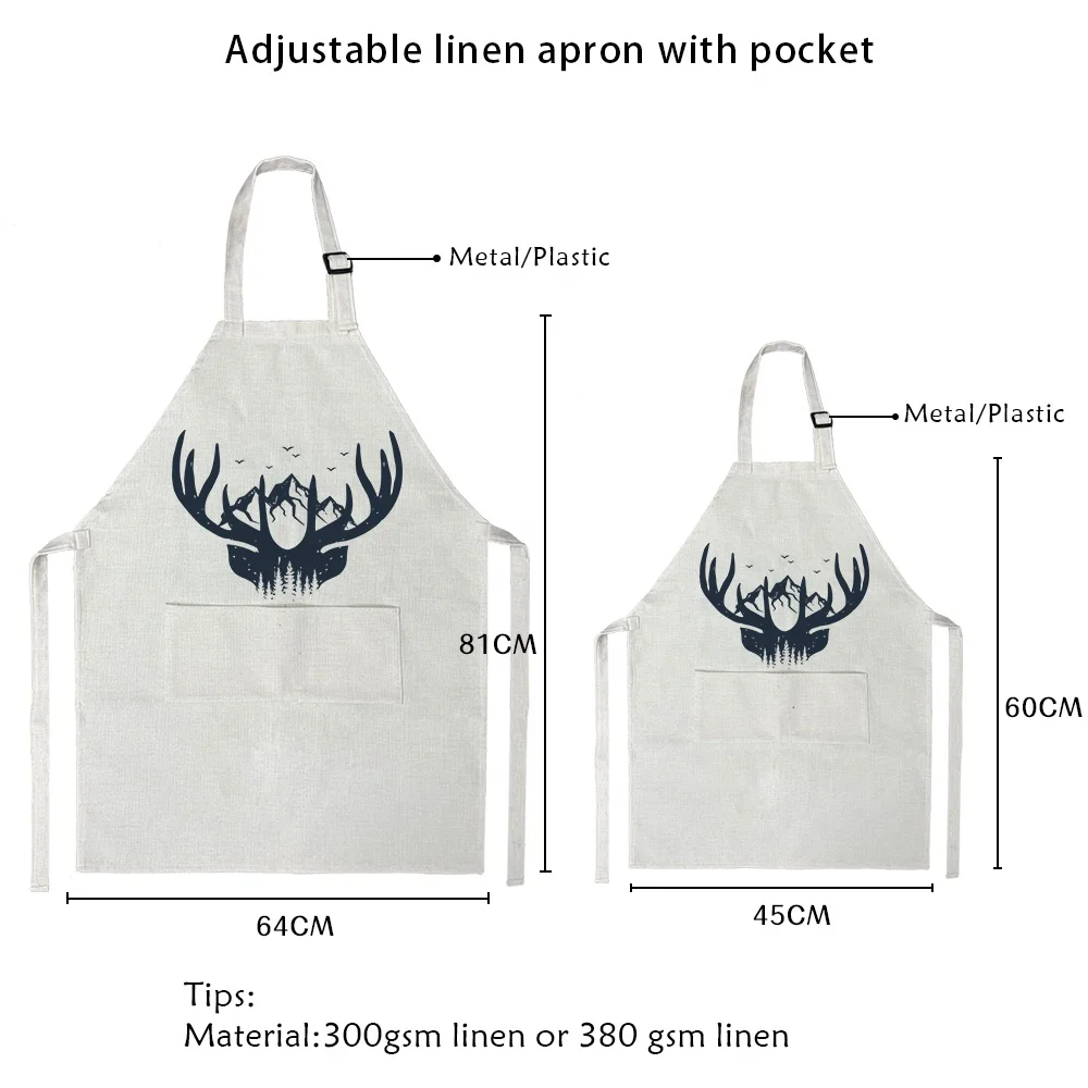 Prosub Sublimation Blanks Apron Logo Customized Kitchen Chef Cooking ...