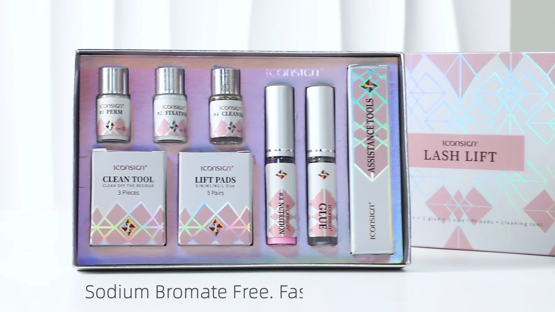 Iconsign Lash Lifting Eyelash Perm Kit Curler Pink Lash Lift Kit Fast ...