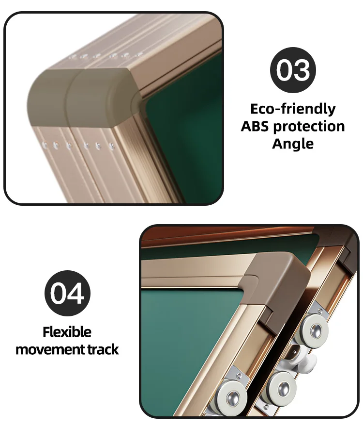 School Blackboard Teaching Green Board Multimedia Push-pull Whiteboard ...