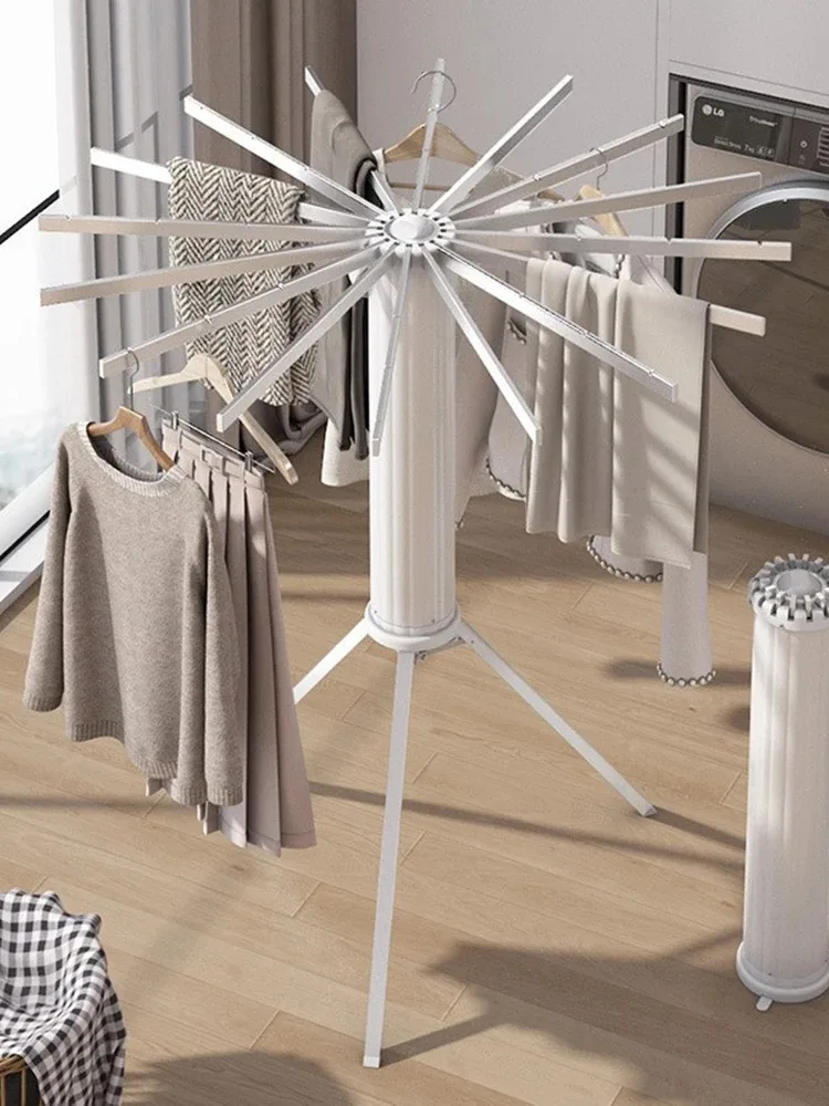 For Home High-quality Retractable Wooden Laundry Stand Indoor Hanger ...