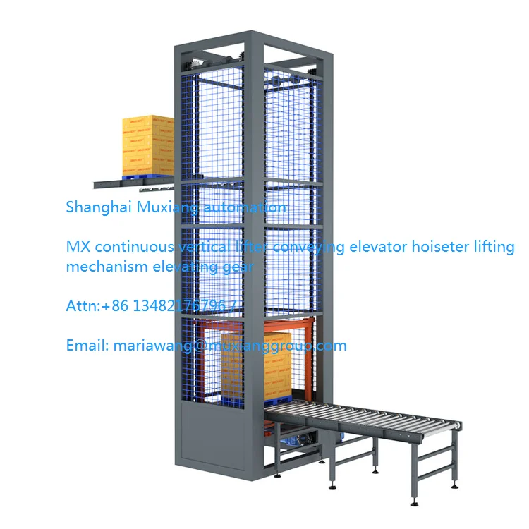Mx Continuous Vertical Conveyor Drive By Motor And Chain With Roller ...
