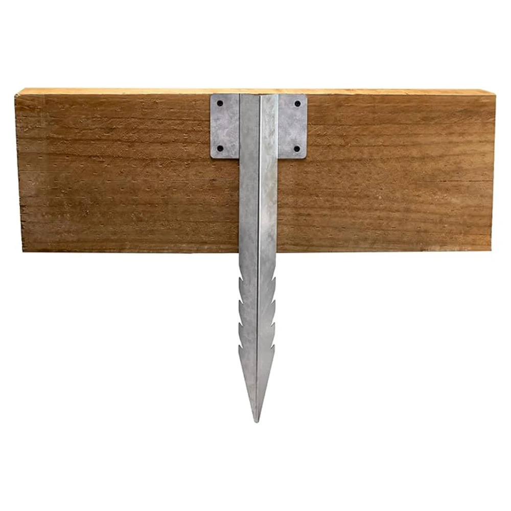 Heavy Duty Sawtooth Fences Bracket Sleeper Stakes for Driveway Garden ...
