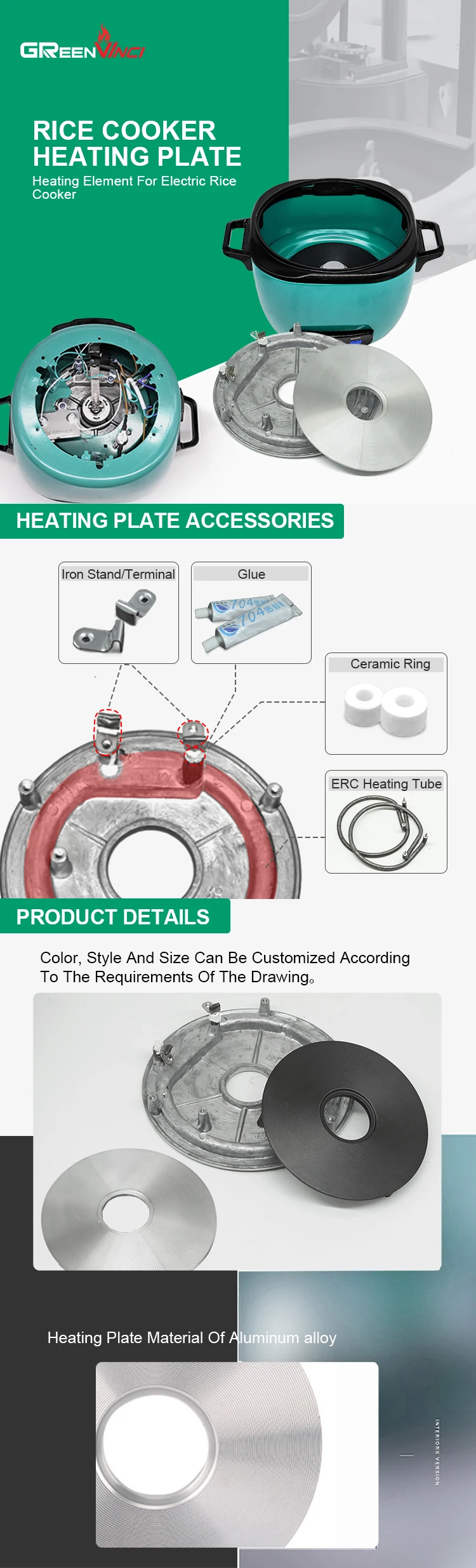 Davinci Rice Cooker Manufacturing Line Electric Heater Heating Elements ...
