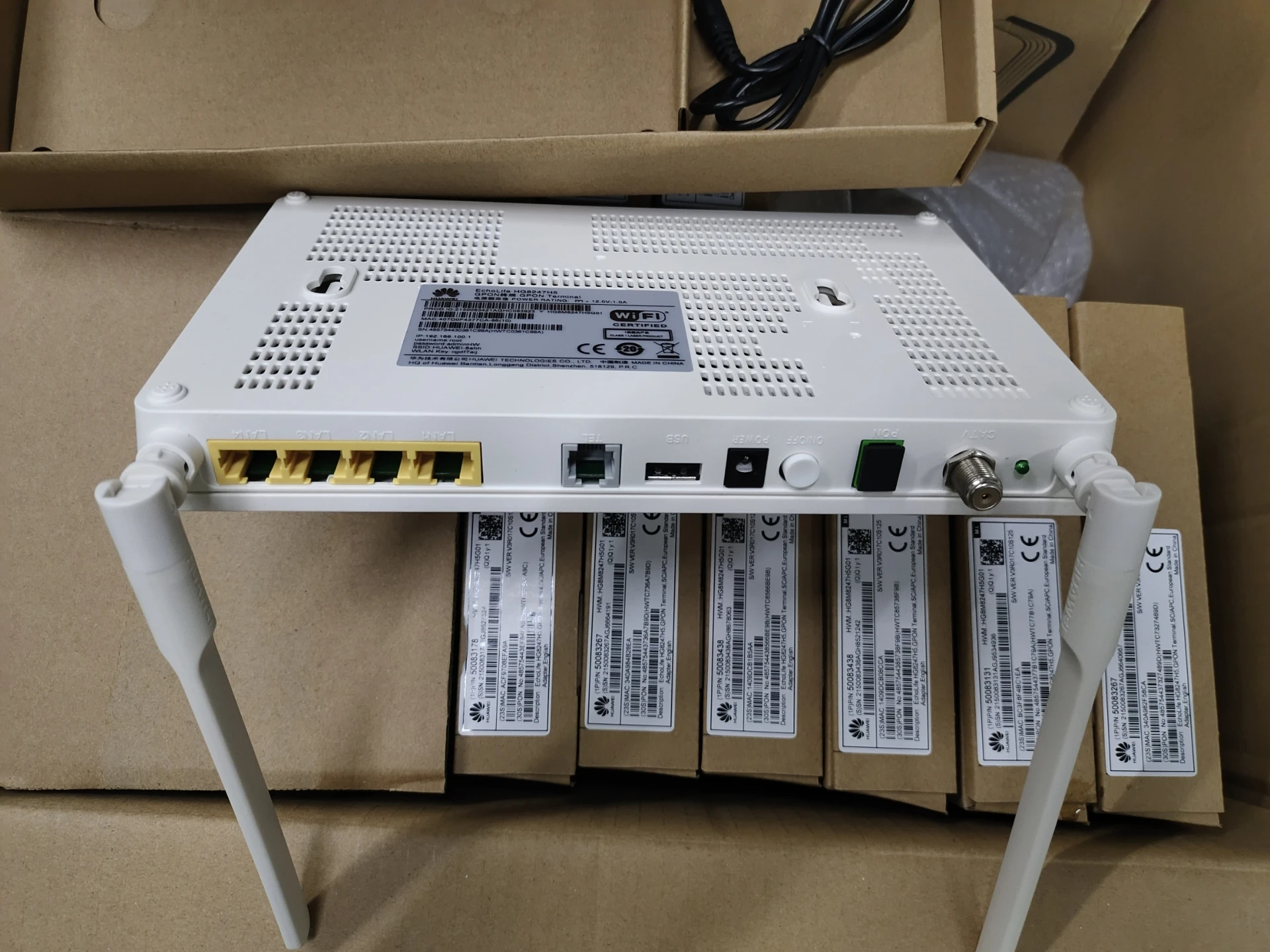 Eg8145x6 Gpon/epon Xpon Ftth Fiber Optic Onu Ont Olt With 4ge+1tel ...