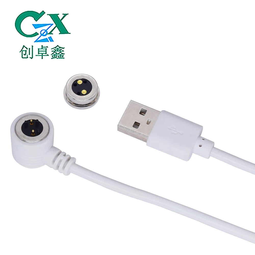 2pin Pogo Pin Round Magnetic Connector Charging Terminal 5v2a Usb ...