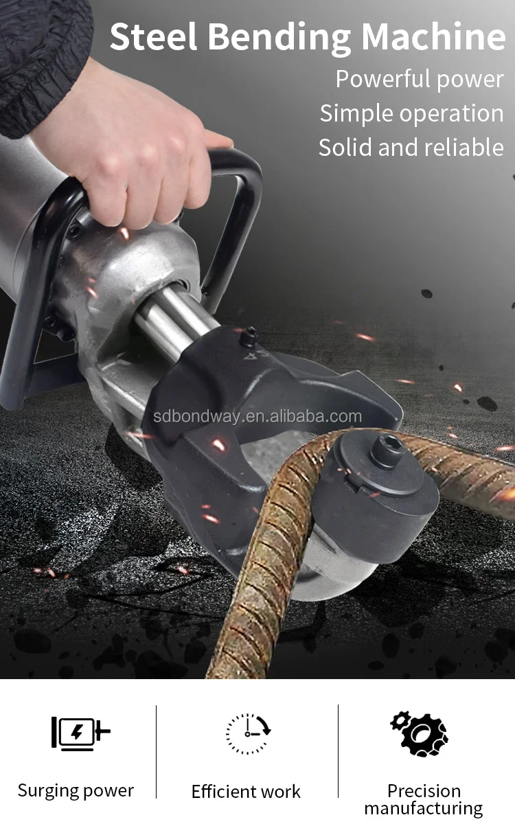 Small Portable Hydraulic Electric Bender Rebar Bending Machine Steel ...