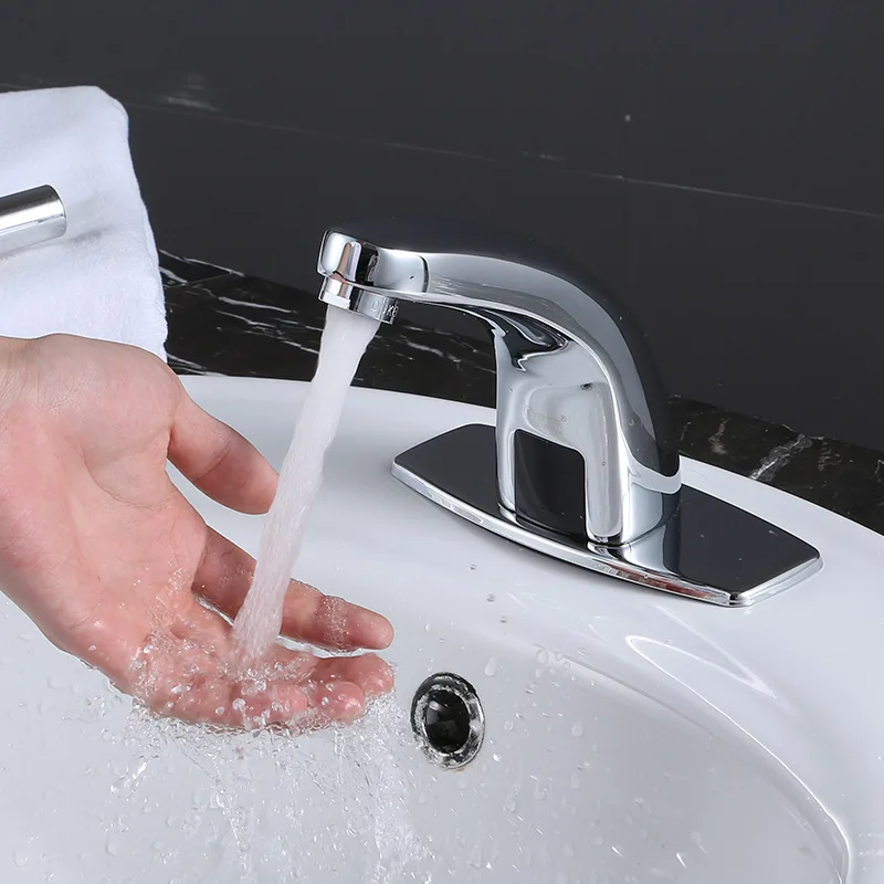 Modern Hotel Public Toilet Automatic Copper Cold and Hot Infrared Wash ...