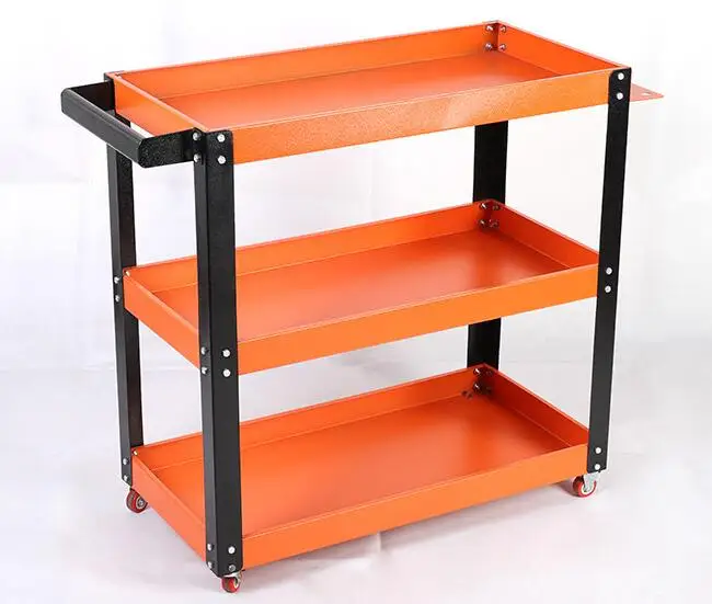 Goshen 3 Tier Layer Heavy Duty Industrial Warehouse Rolling Hand Carts ...