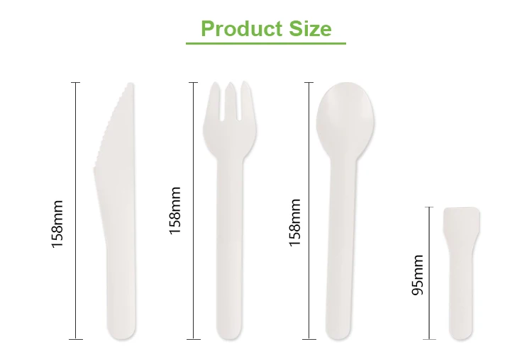 Compostable Biodegradable Environment Friendly Disposable Paper Cutlery ...