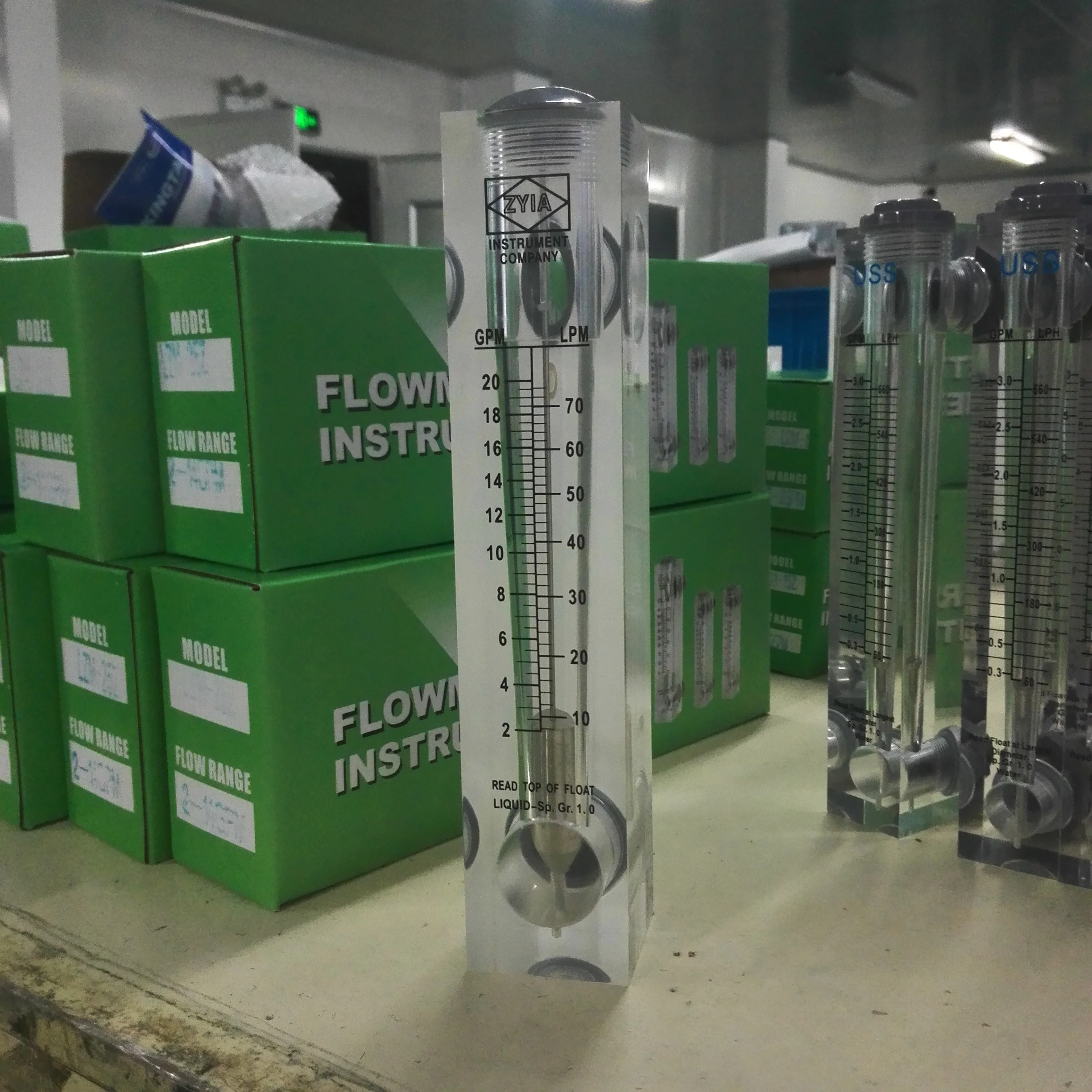 Panel Tube Type Ro Oxygen Water Flow Meter Rotameter - Buy Flow Meter ...