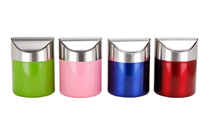 Small Size Stainless Steel Trash Bin Cheap Price Mini Dustbin 1.8l ...