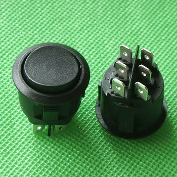 22mm Round Momentary Rocker Switch 6 Pin (on)-off-(on) - Buy Rocker ...