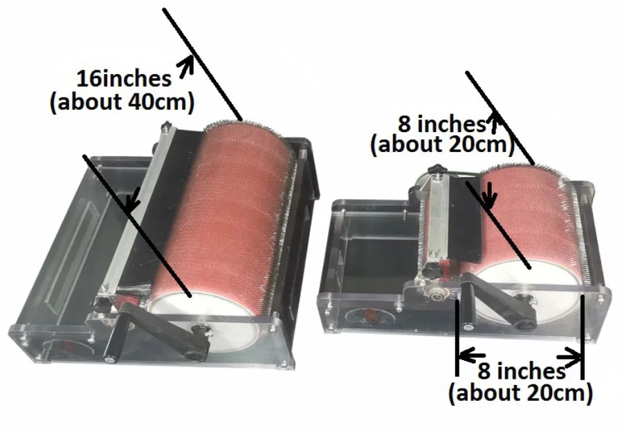 Professional Wool Fluffing And Carder Hand Crank Drum Carding Factory ...