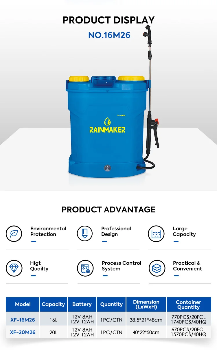 16 Liters Agricultural Chemical Weed Battery Sprayer Garden Knapsack ...