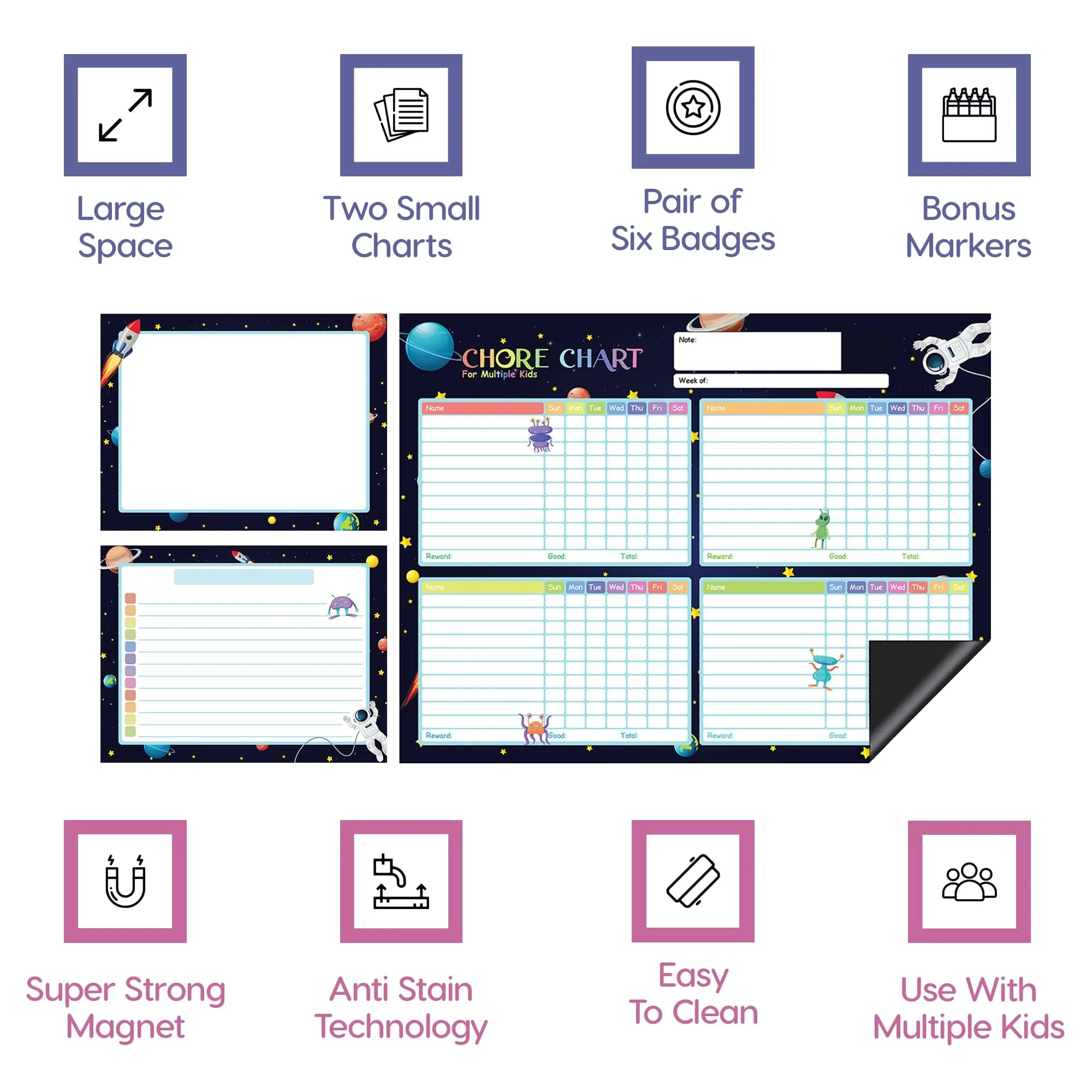 Hot Cakes Dry Erase Daily Routine Promotion Weekly Planner Magnet Chore ...
