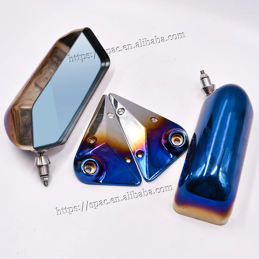 Universal Jdm Rearview F1 Racing Car Side Burnt Mirror Craft Square ...