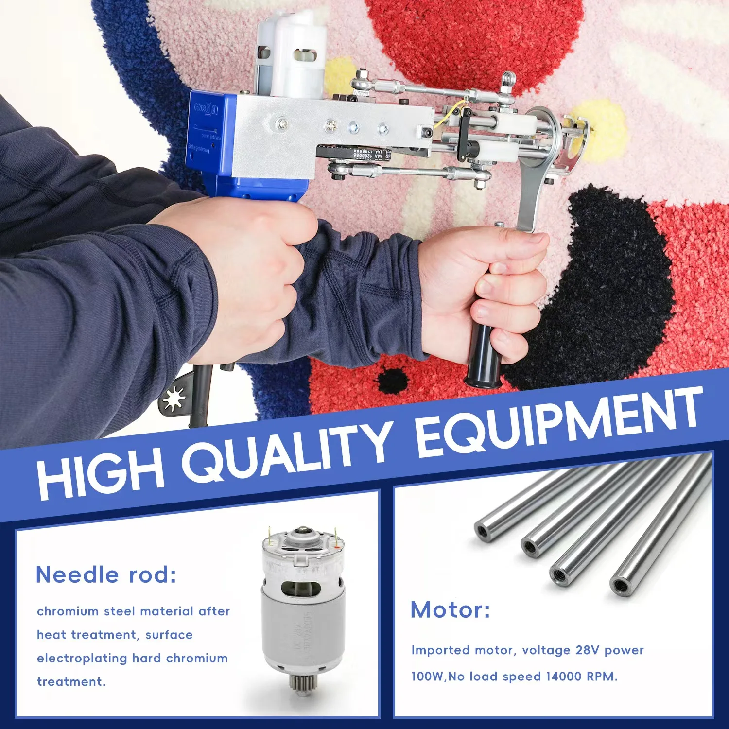 Customized Rug Carpet Hand Tufting Gun Tools Set Weaving Machine ...