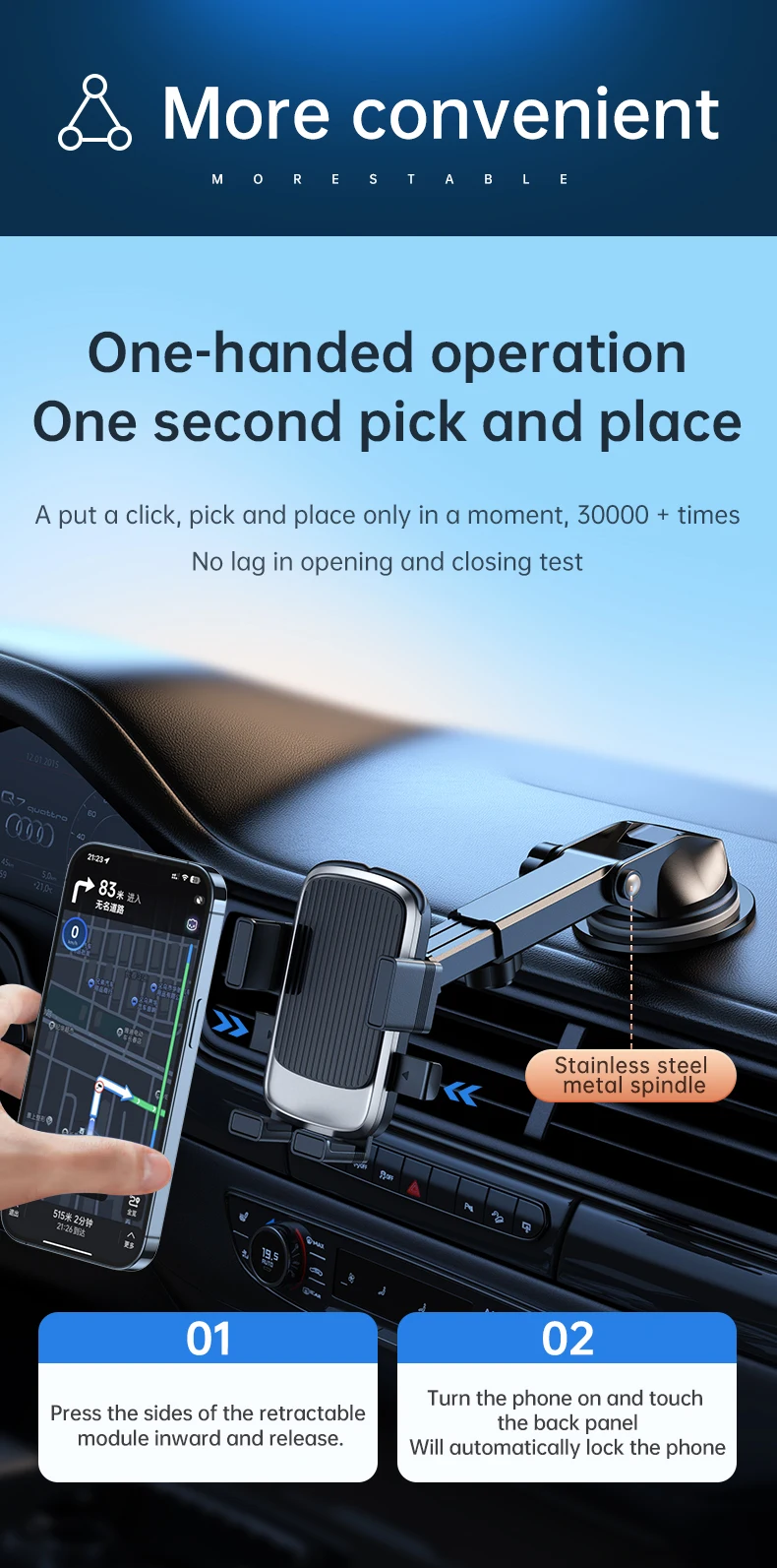 Flexible Phone Holder for Car - Adjustable & Waterproof