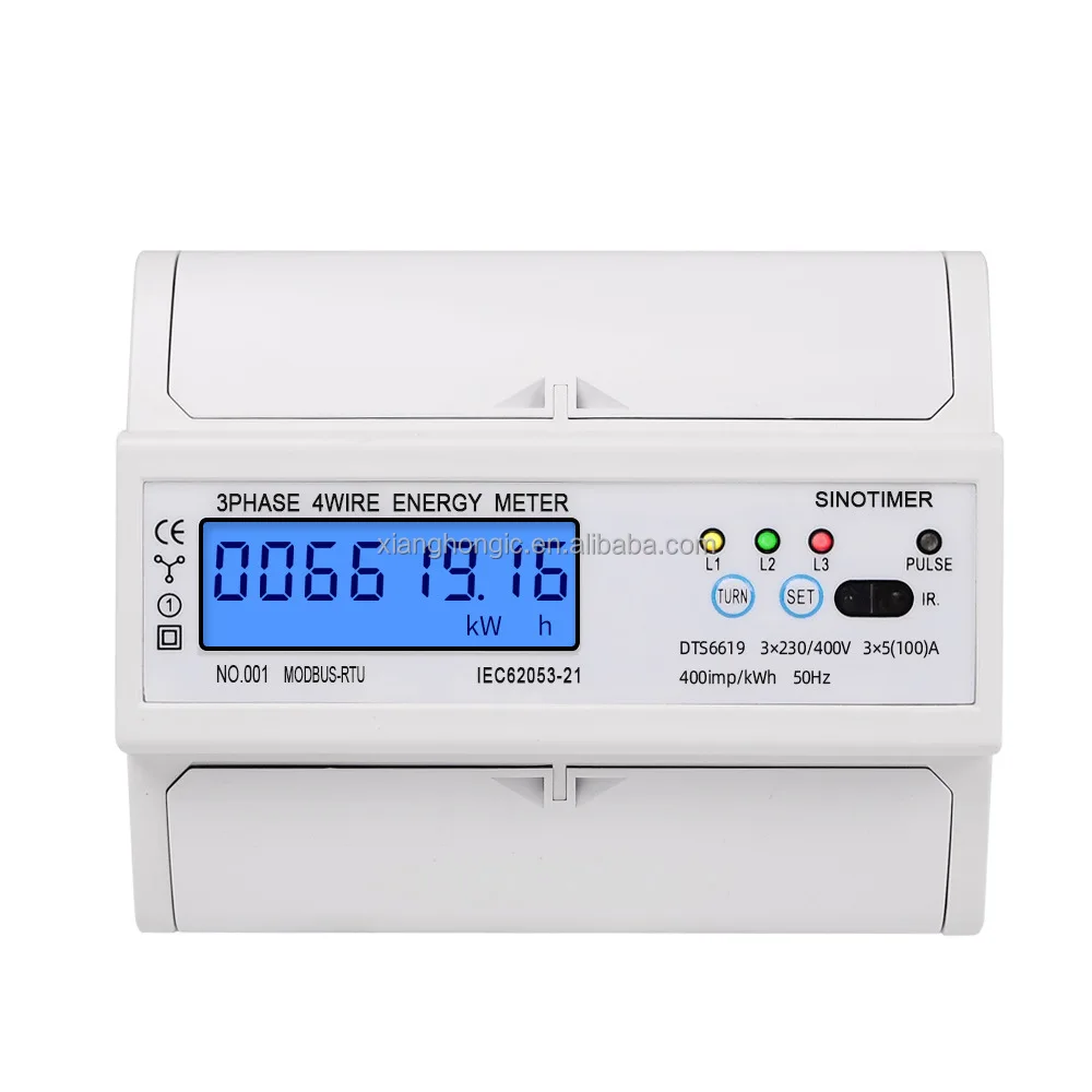 DTS6619-016 Three-Phase LCD Electricity Meter with RS485