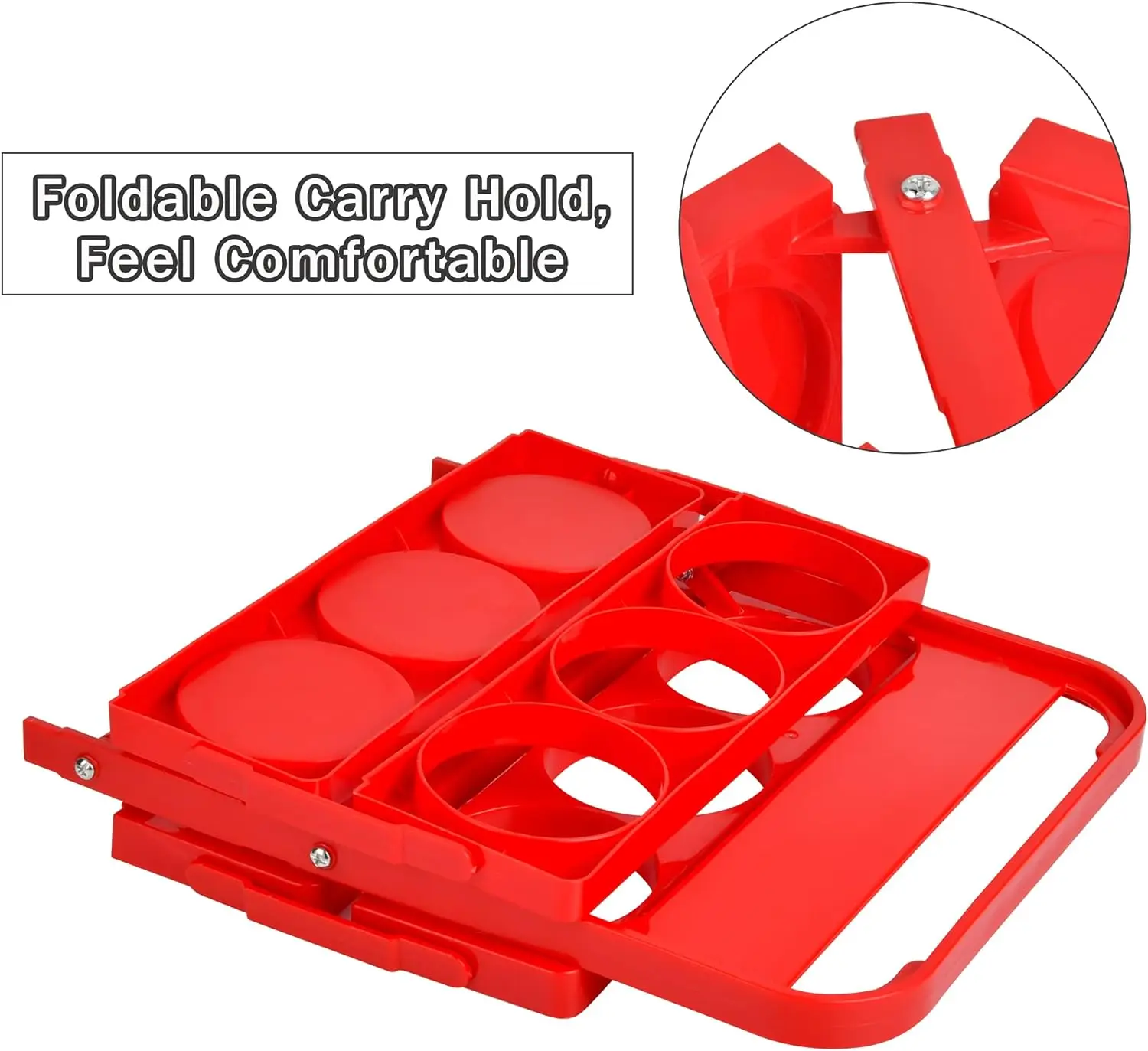 Portable Plastic Beverage Carrier - 6 Pack Beer Rack