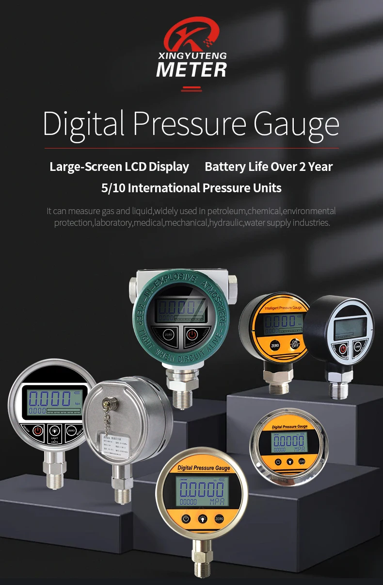 High Pressure Gauge Digital Vacuum Manometer - XYT METER