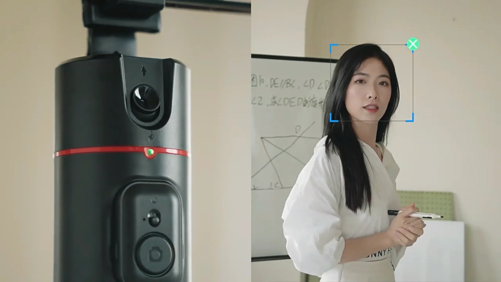 360 Rotation Smart Face Body Tracking Tripod Selfie Phone Camera Mount ...