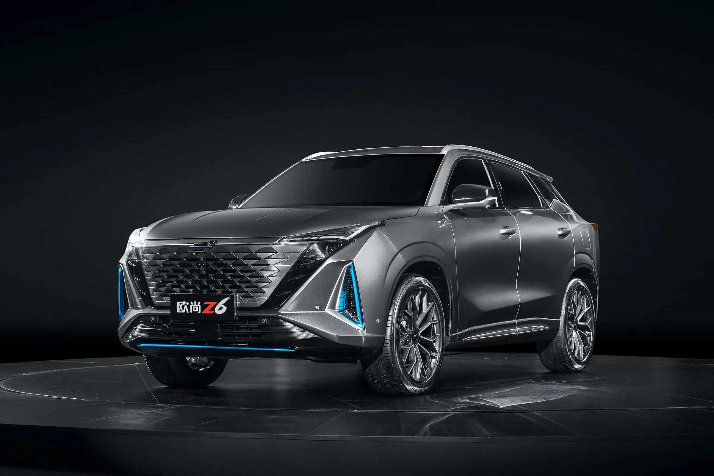 2023 Changan Oshanz6idd Car New Energy Suv Automatic Hybrid Vehicle 150km Lanjing Blue Whale ...