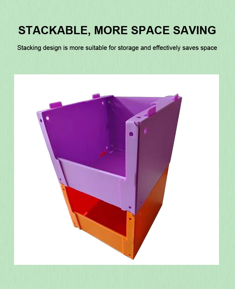 High-strength Warehouse Storage Corrugated Plastic Bins