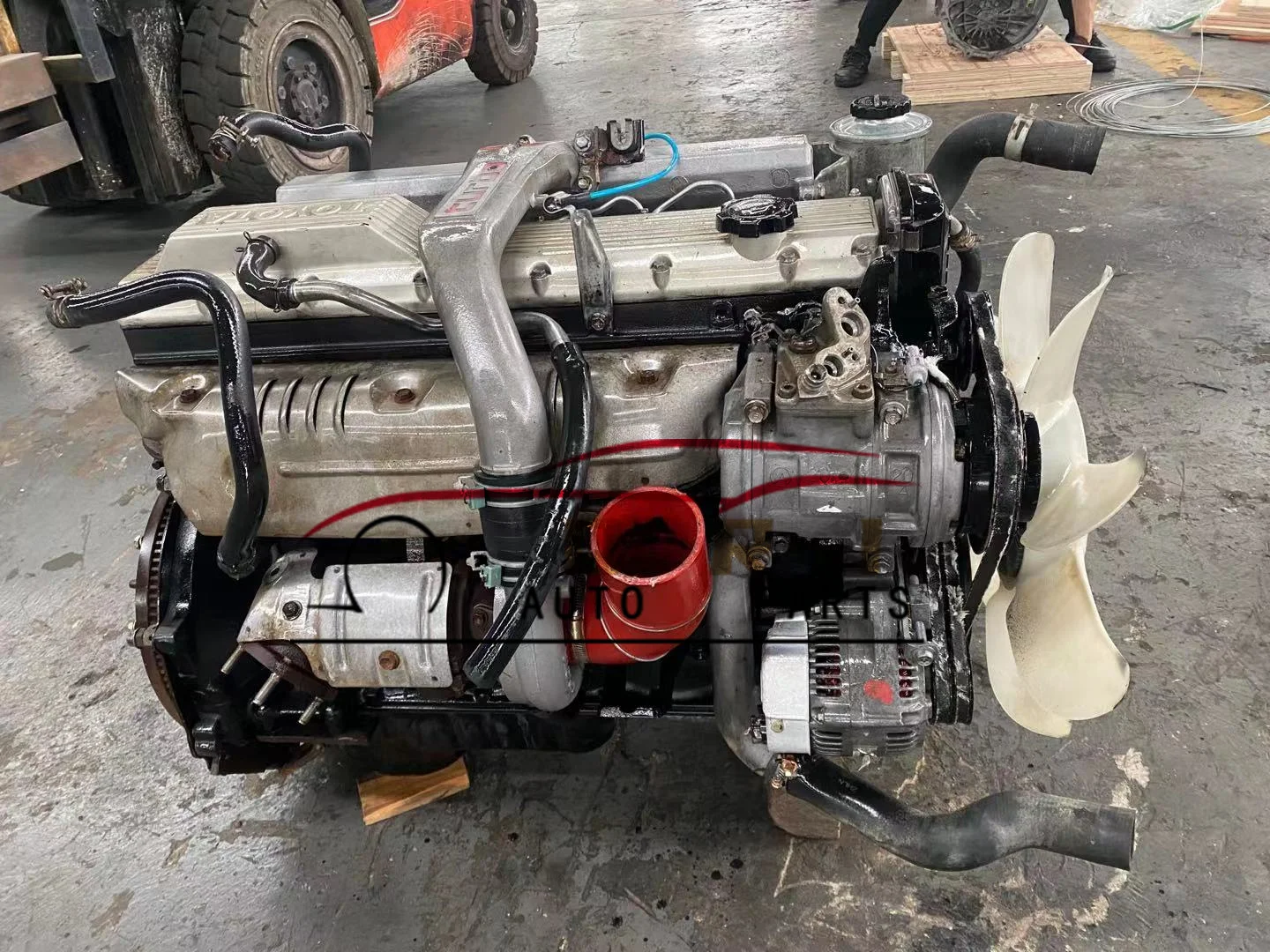 Motor Diésel Usado De 6 Cilindros,1hd,12v,1hdt,Para Toyota,Con Caja De ...