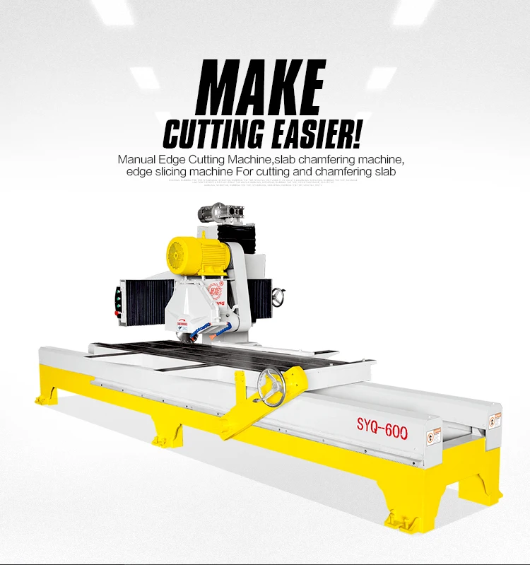 SYQ-600 Manual Cutting Machine Edge Cutter for Marble Granite Stone ...