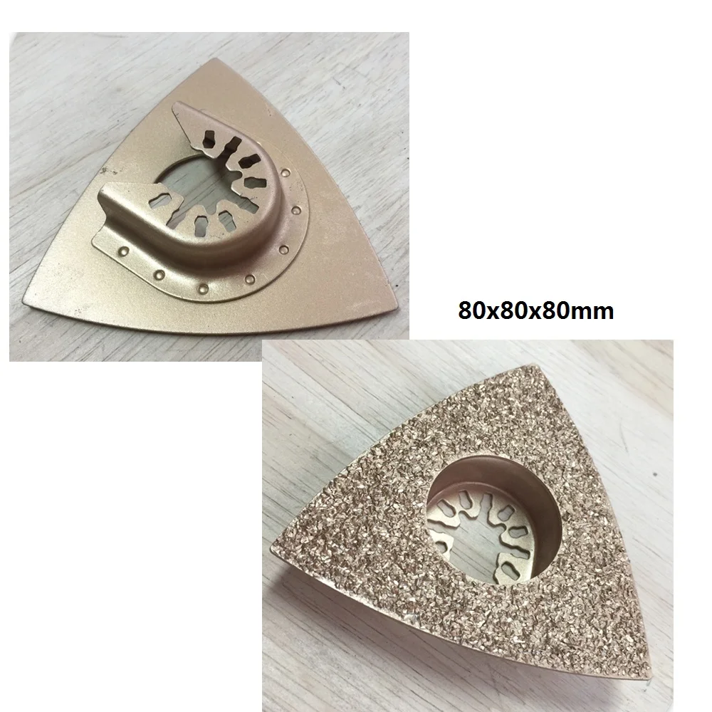 80mm Triangular Tungsten Carbide Rasp Oscillating Multi Tool Saw Blade ...